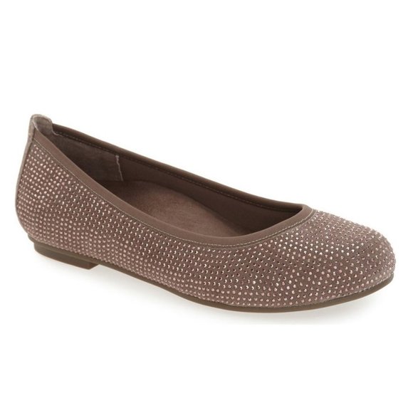 Vionic | Shoes | Vionic Spark Willow Ballet Flats With Studs Taupegold ...